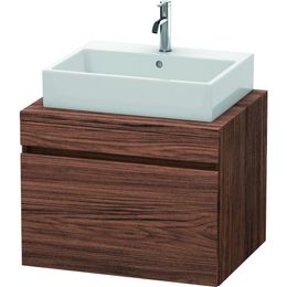 Duravit DuraStyle Waschtisch-Unterschrank DS531102121 70 x 54,8 cm, nussbaum dunkel, f&uuml;r Konsole, 1 Auszug