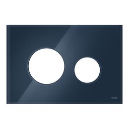 TECE TECEloop WC-Blende 9240615 Glas abendblau, f&uuml;r WC-Bet&auml;tigungsplatte