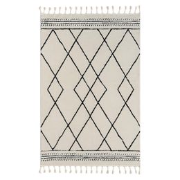 Hochflor-Teppich, B:140cm H:24mm L:200cm, grau, MyFlair M&Ouml;BEL & ACCESSOIRES, Polyester, Polypropylen (PP), Teppiche, "Moroccan Design, LAGERR&Auml;UMUNG",