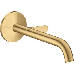 Hansgrohe Axor One Fertigmontageset 48112250 Unterputz-Waschtischarmatur, mit Auslauf 220mm, brushed gold optic