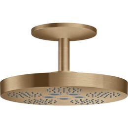 Hansgrohe Axor One Kopfbrause 48494140 mit Deckenanschluss, 2jet, brushed bronze
