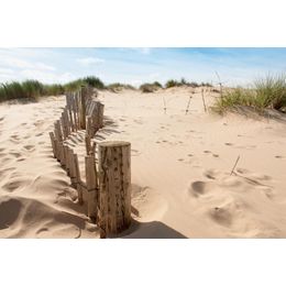 papermoon Fototapete "Dunes Sandy Beach", B/L: 3,5m x 2,6m, Bahnen: 7 Stk., bunt, Tapeten