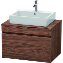 Duravit DuraStyle Waschtisch-Unterschrank DS531202121 80 x 54,8 cm, nussbaum dunkel, f&uuml;r Konsole, 1 Auszug