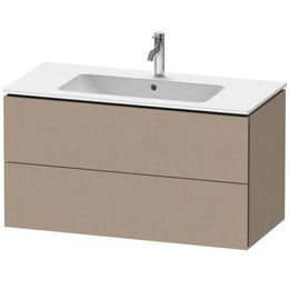 Duravit L-Cube Waschtisch-Unterschrank LC624207575 102 x 48,1 cm, leinen, 2 Schubk&auml;sten, wandh&auml;ngend