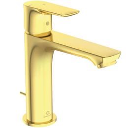 Ideal Standard Connect Air Waschtischarmatur A7013A2 mit Ablaufgarnitur, verl&auml;ngerter Sockel, BlueStart, brushed gold