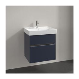 Villeroy & Boch Villeroy und Boch Collaro Waschtischunterschrank C008B0VQ 55,4x54,6x44,4cm, Waschbecken mittig, LED-Beleuchtung, marine blue