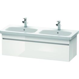 Duravit DuraStyle Waschtischunterbau DS639802222 Wei&szlig; Hochglanz, 123x44,8x39,8cm, mit 1 Auszug