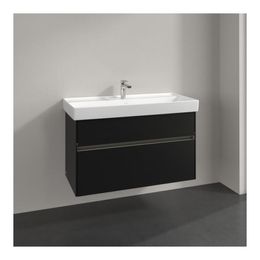 Villeroy & Boch Villeroy und Boch 4065467545071 Waschtischunterschrank C011B0VL 95,4x54,6x44,4cm, Waschbecken mittig, LED-Beleuchtung 7W, volcano black