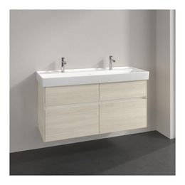 Villeroy & Boch Villeroy und Boch Collaro Waschtischunterschrank C012B0AA 115,4x54,6x44,4cm, Waschbecken mittig, LED, white oak