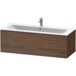 Duravit L-Cube Waschtisch-Unterschrank LC614302121 122 x 48,1 cm, nussbaum dunkel, 1 Auszug, wandh&auml;ngend