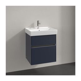 Villeroy & Boch Villeroy und Boch Collaro Waschtischunterschrank C007B0VQ 51x54,6x41,4cm, Waschbecken mittig, LED-Beleuchtung, marine blue