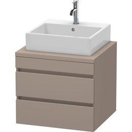 Duravit DuraStyle Waschtisch-Unterschrank DS531504343 60 x 54,8 cm, basalt matt, f&uuml;r Konsole, 2 Schubk&auml;sten