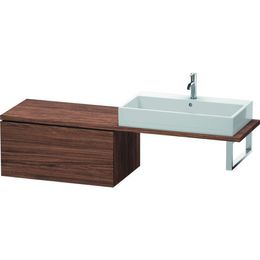 Duravit L-Cube Unterschrank LC583402121 82 x 54,7 cm, nussbaum dunkel, f&uuml;r Konsole, 1 Auszug