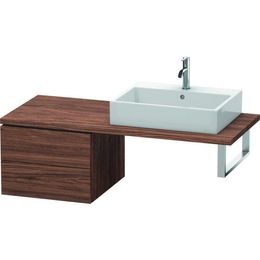 Duravit L-Cube Unterschrank LC583702121 52 x 54,7 cm, nussbaum dunkel, f&uuml;r Konsole, 2 Schubk&auml;sten