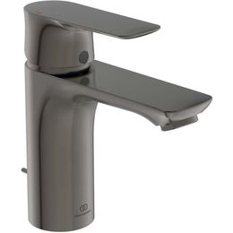 Ideal Standard Connect Air Waschtischarmatur A7021A5 5 l/min, Ausladung 112mm, mit Ablaufgarnitur, magnetic grey