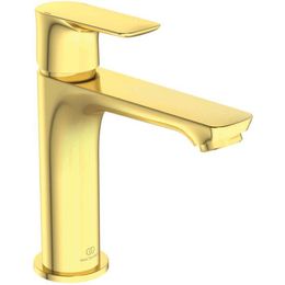 Ideal Standard Connect Air Waschtischarmatur A7015A2 5 l/min, Ausladung 125mm, ohne Ablaufgarnitur, brushed gold