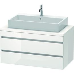 Duravit DuraStyle Waschtisch-Unterschrank DS531902222 100 x 54,8 cm, wei&szlig; hochglanz, f&uuml;r Konsole, 2 Schubk&auml;sten