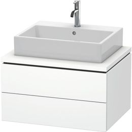 Duravit L-Cube Waschtisch-Unterschrank LC581601818 72 x 54,7 cm, wei&szlig; matt, f&uuml;r Konsole, 2 Schubk&auml;sten