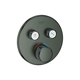 Grohe Grohtherm Smartcontrol Brausethermostat 29119AL0, hard graphite geb&uuml;rstet, 2 Absperrventil