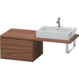 Duravit L-Cube Unterschrank LC583802121 62 x 54,7 cm, nussbaum dunkel, f&uuml;r Konsole, 2 Schubk&auml;sten