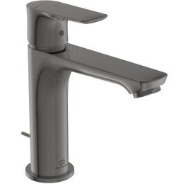 Ideal Standard Connect Air Waschtischarmatur A7013A5 mit Ablaufgarnitur, verl&auml;ngerter Sockel, BlueStart, magnetic grey