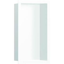 Hansgrohe XtraStoris Wandnische 56096700 30x15x10cm, mit Designrahmen, mattwei&szlig;, mattwei&szlig;