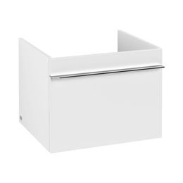 Villeroy & Boch Villeroy und Boch Venticello Waschtisch-Unterschrank A93201MS 55,3 x 42 x 50,2 cm, Griff Chrom, White Matt