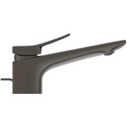 Ideal Standard Conca Waschtischarmatur BC753A5 mit Ablaufgarnitur, Ausladung 132mm, Magnetic Gry