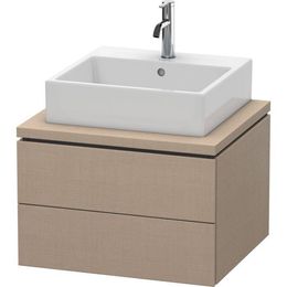 Duravit L-Cube Waschtisch-Unterschrank LC581507575 62 x 54,7 cm, leinen, f&uuml;r Konsole, 2 Schubk&auml;sten