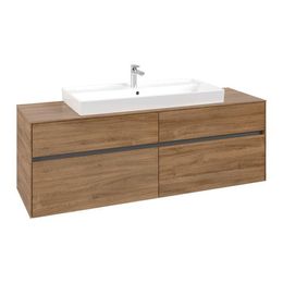 Villeroy & Boch Villeroy und Boch Collaro Waschtischunterschrank C03100RH 160x54,8x50cm, Waschtisch mittig, Kansas Oak