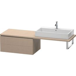 Duravit L-Cube Unterschrank LC583907575 82 x 54,7 cm, leinen, f&uuml;r Konsole, 2 Schubk&auml;sten
