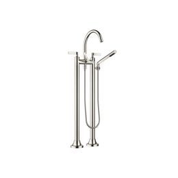 Dornbracht Vaia Wannen-Zweiloch-Armatur 25943819-08 freistehend, mit Brausegarnitur, platin