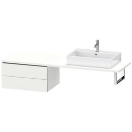 Duravit L-Cube Unterschrank LC585901818 72 x 54,7 cm, wei&szlig; matt, f&uuml;r Konsole, 2 Schubk&auml;sten