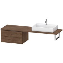 Duravit L-Cube Unterschrank LC585902121 72 x 54,7 cm, nussbaum dunkel, f&uuml;r Konsole, 2 Schubk&auml;sten