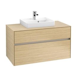 Villeroy & Boch Villeroy & Boch Collaro Waschtischunterschrank C01600VJ 100x54,8x50cm, Waschtisch mittig, Nordic Oak