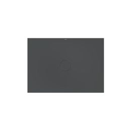 Bette BetteAir Duschfliese 7357-400AE,T2 1400 x 1000 mm, raven, Rechteck, glasierter Titan-Stahl, mit Minimum-T&auml;ger