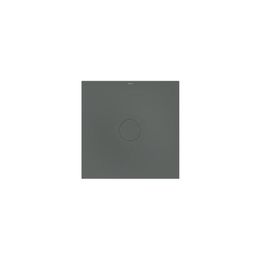 Bette BetteAir Duschfliese 7350-403AE,T2 900 x 900 mm, smoke, Rechteck, glasierter Titan-Stahl, mit Minimum-T&auml;ger