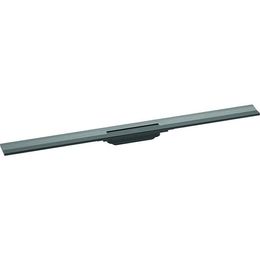 Hansgrohe RainDrain Flex Duschrinne 56053340 100cm, Fertigset, k&uuml;rzbar, zur Wandmontage, brushed black chrome
