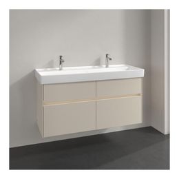 Villeroy & Boch Villeroy und Boch Collaro Waschtischunterschrank C012B0VN 115,4x54,6x44,4cm, Waschbecken mittig, LED, cashmere grey