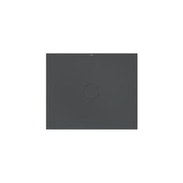 Bette BetteAir Duschfliese 7355-400PLUS,T2 1200 x 1000 mm, raven, Rechteck, glasierter Titan-Stahl, mit Minimum-T&auml;ger