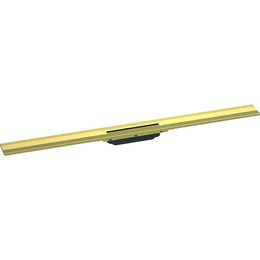 Hansgrohe RainDrain Flex Duschrinne 56053990 100cm, Fertigset, k&uuml;rzbar, zur Wandmontage, polished gold optic