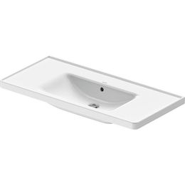 Duravit D-Neo M&ouml;bel-Waschtisch 2367100060 100,5 x 48 cm, ohne Hahnloch, mit &Uuml;berlauf, mit Hahnlochbank