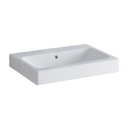 Geberit iCon Waschtisch 124063000 60 x 48,5 cm, weiss, ohne Hahnloch, mit &Uuml;berlauf