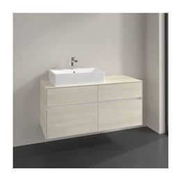 Villeroy & Boch Villeroy und Boch Collaro Waschtischunterschrank C129B0AA 120x54,8x50cm, Waschtisch links, LED-Beleuchtung 8,8 W, white oak