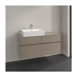 Villeroy & Boch Villeroy und Boch Collaro Waschtischunterschrank C129B0VM 120x54,8x50cm, Waschtisch links, LED-Beleuchtung 8,8 W, taupe