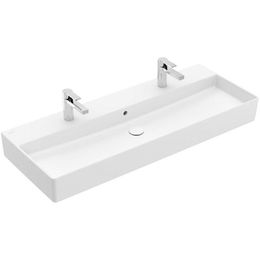 Villeroy & Boch Villeroy & Boch Memento 2.0 Waschtisch 4A22CKRW 120 x 47 cm, Stone White C-plus, mit Hahnloch, mit &Uuml;berlauf