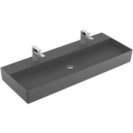 Villeroy & Boch Villeroy & Boch Memento 2.0 Waschtisch 4A22CGI4 120 x 47 cm, Graphite C-plus, mit Hahnloch, ohne &Uuml;berlauf