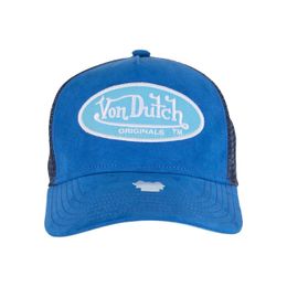 Trucker Cap Von Dutch "Von Dutch TRUCKER BOSTON CAPS", Damen, Gr. onesize, blau, light blau, 100% Suede, Caps
