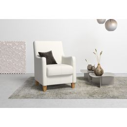 Sessel Home Affaire, B:70cm H:93cm T:75cm, wei&szlig;, Luxus-Microfaser (100% Polyester);Struktur (100% Polyester);Luxus-Microfaser in Lederoptik (100%