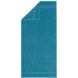 Handt&uuml;cher Egeria, B:50cm L:100cm, blau, Frottier, Obermaterial: 100% Baumwolle, Handt&uuml;cher, "Manhatten Gold", Uni Programm mit Streifenbord&uuml;re,